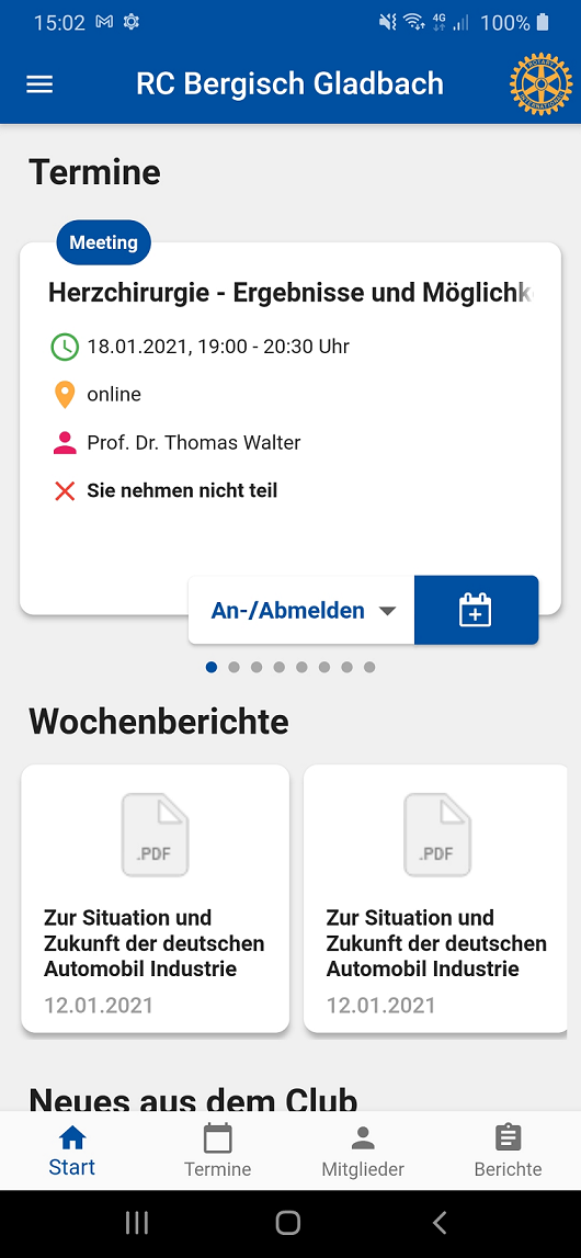 RO.APP Übersicht